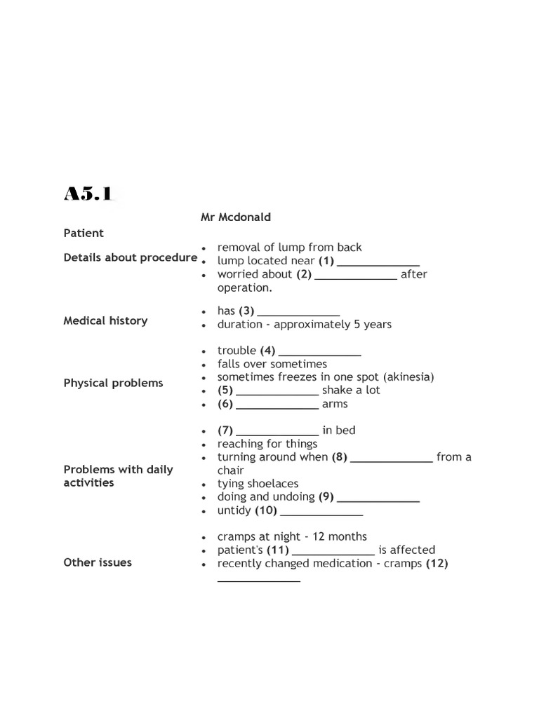 Patient Details About Procedure MR Mcdonald | PDF | Patient | Medical ...