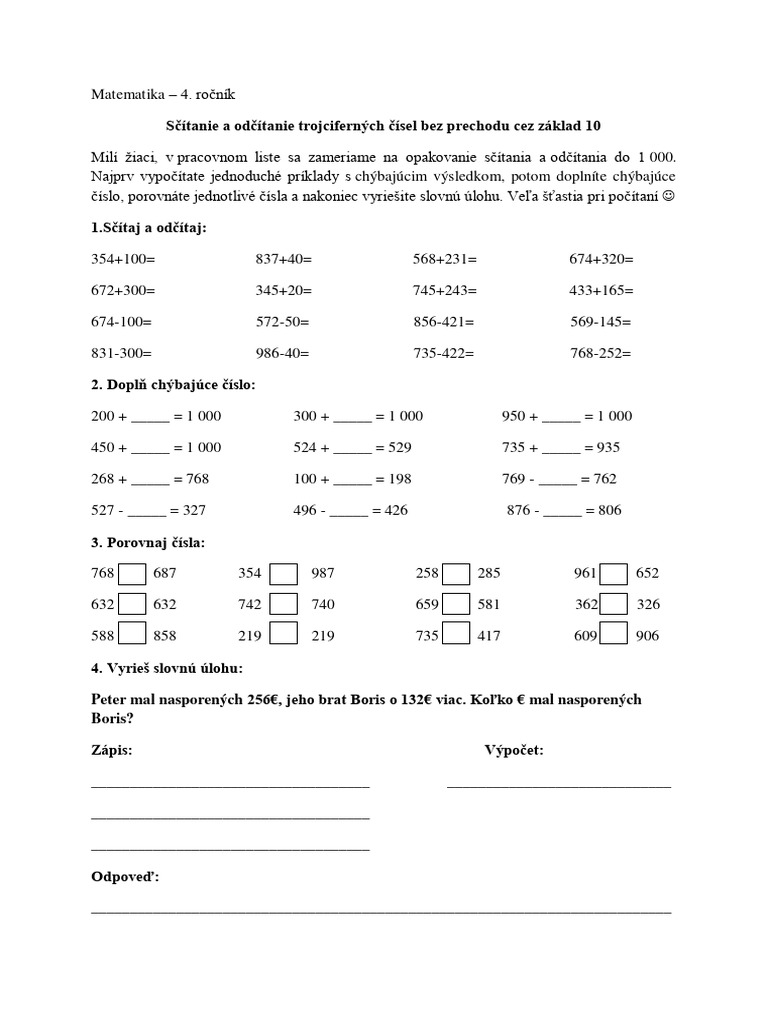 Matematika 4. Ročník PDF | PDF