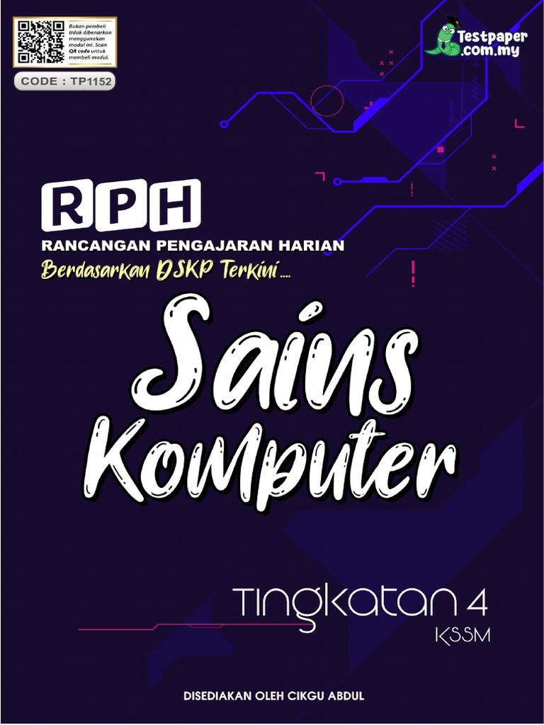 RPH - Sains Komputer Tingkatan 4 KSSM 01 | PDF