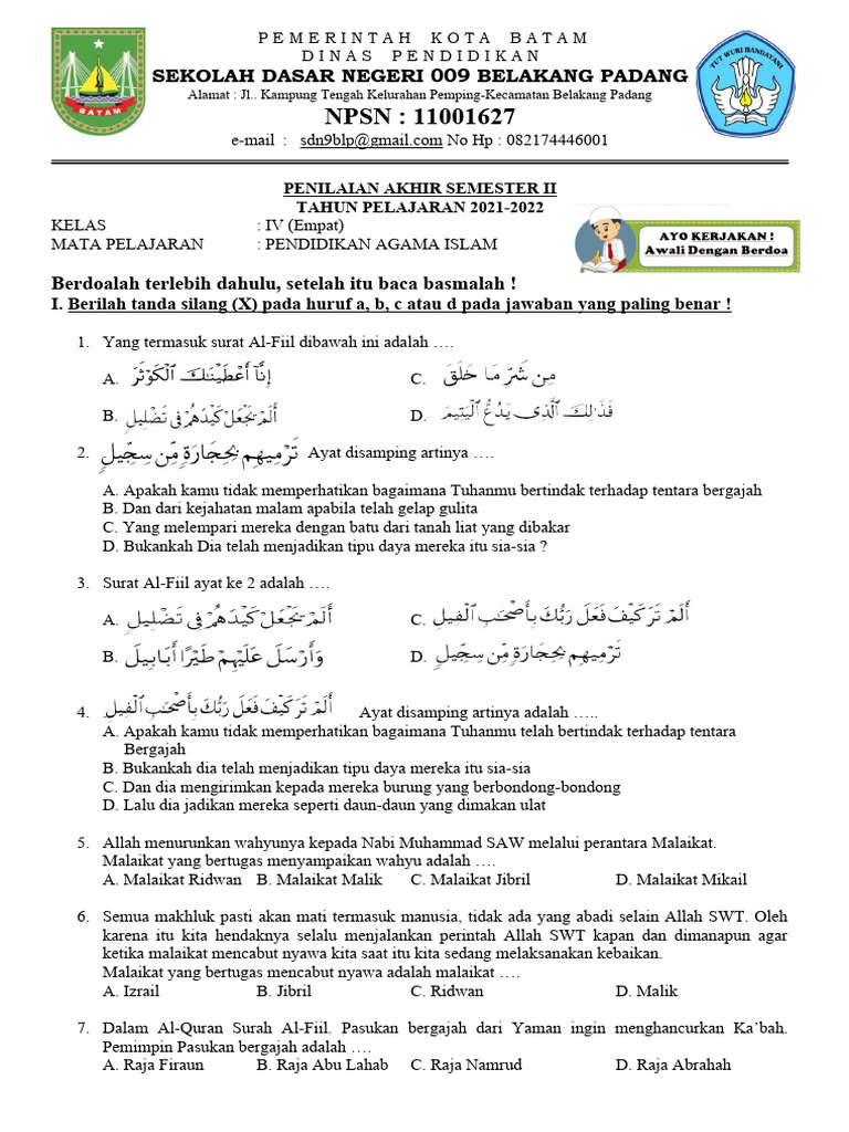 Pat KLS Iv Semester 2 2021-2022 | PDF