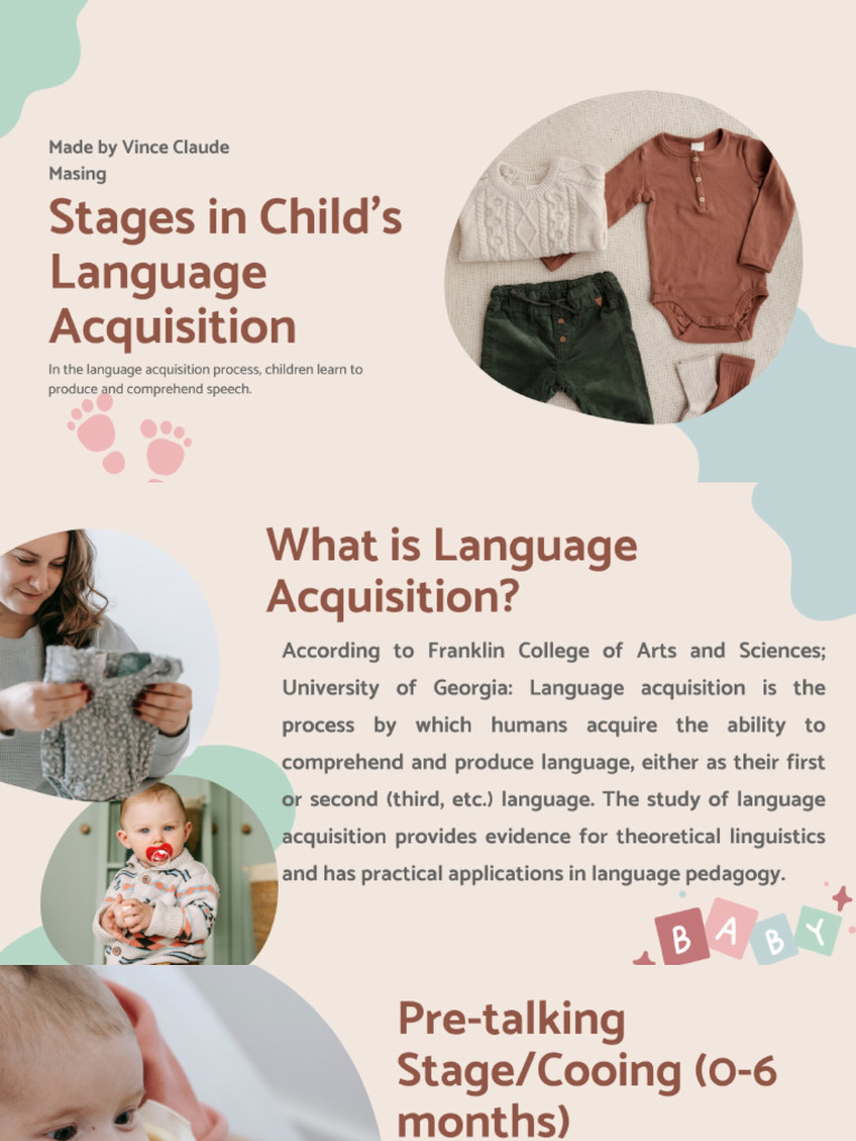 Stages in First Language Acquisition | PDF