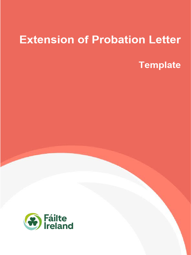 Extension of Probation Letter Template | PDF