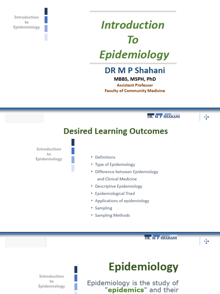 Intro to Epidemiology Basics | PDF | Epidemiology | Incidence (Epidemiology)