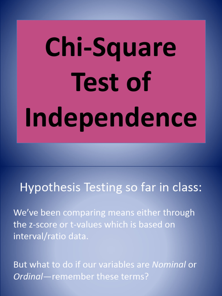 Qm Ppt 9 Chi Square Pdf Statistical Hypothesis Testing Chi