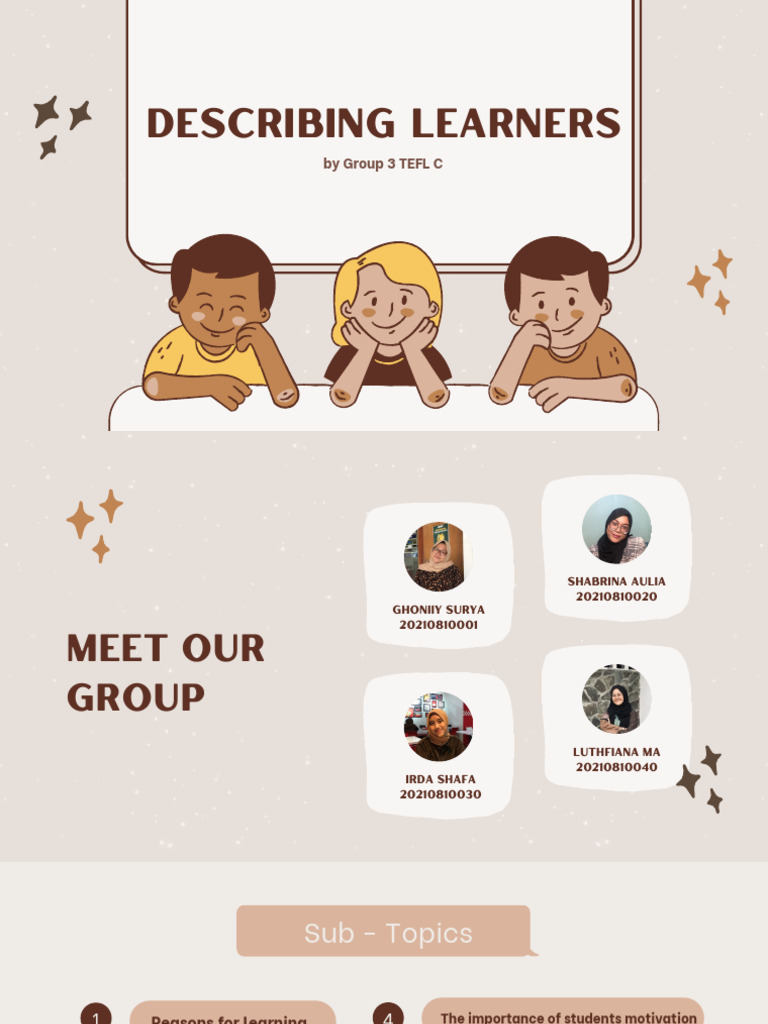TEFL Describing Learners | PDF | English As A Second Or Foreign ... TEFL Describing Learners | PDF | English As A Second Or Foreign ...
