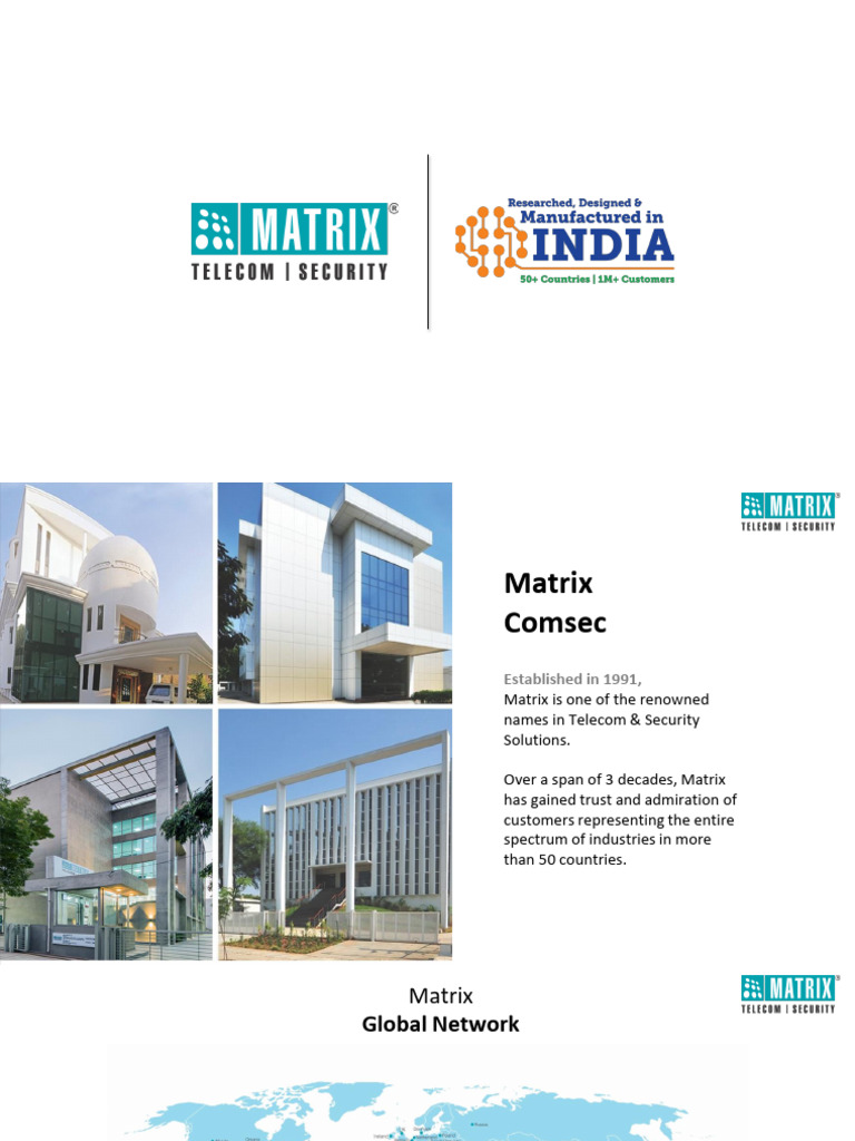 Presentation de Matrix 1 | PDF | Business | Closed Circuit Television