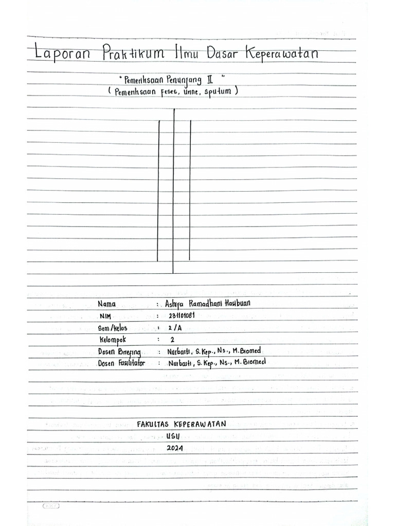Ashifa Ramadhani - Pemeriksaan Urin, Feses, Sputum | PDF