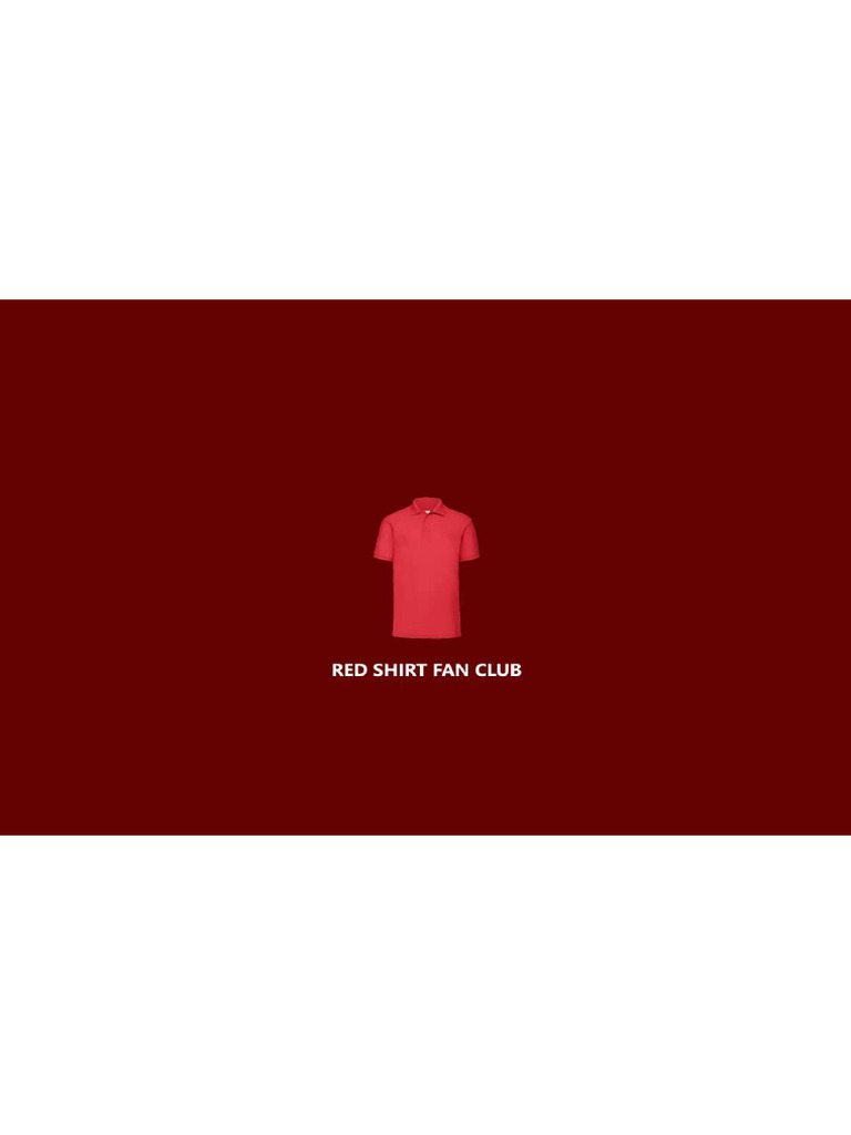 Red Shirt Fan Club | PDF