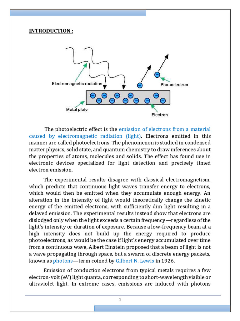 Content | PDF | Photoelectric Effect | Photon