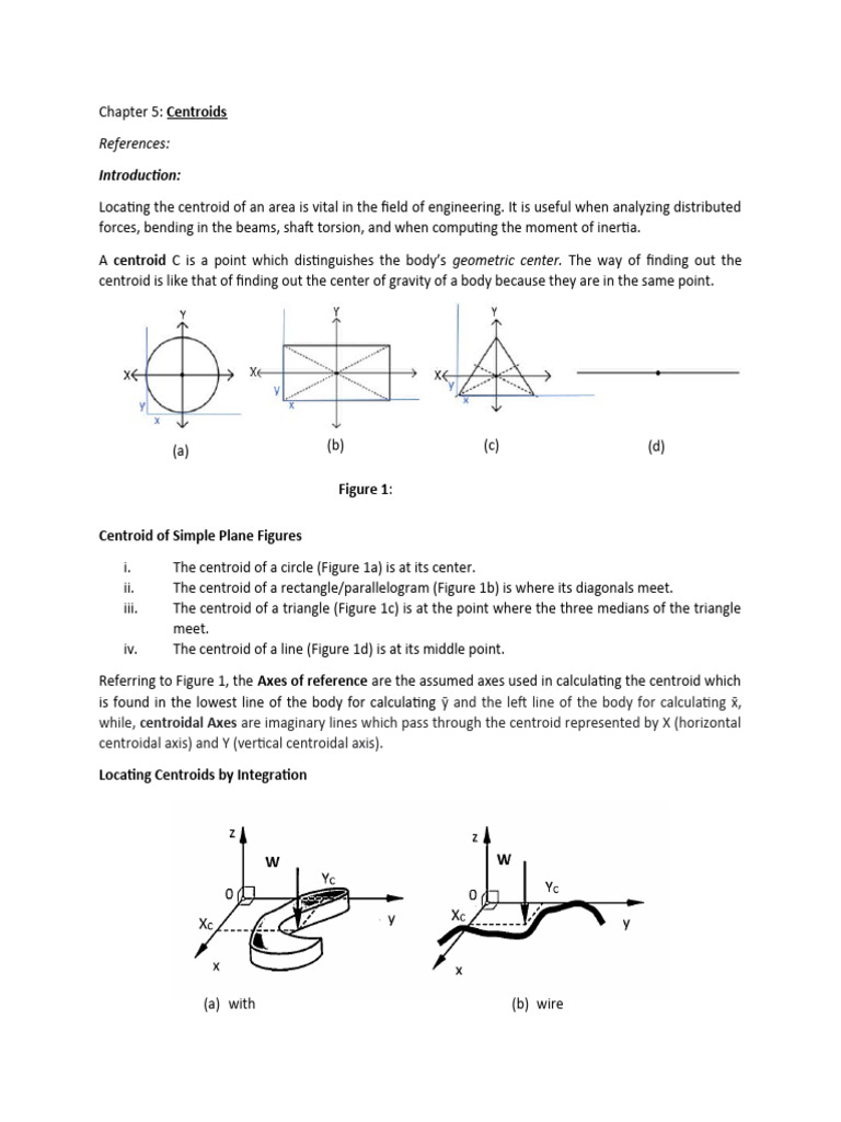 Chapter 5 Centroids | PDF | Area | Euclidean Geometry