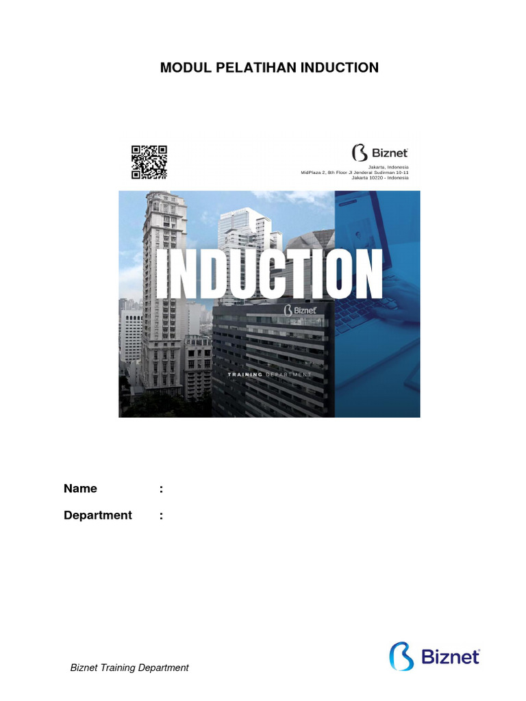 Modul Induction 2023 | PDF