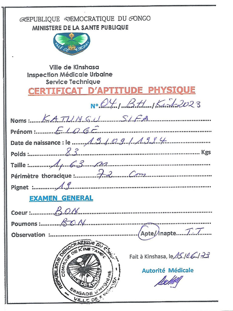 Aptitude Physique | PDF