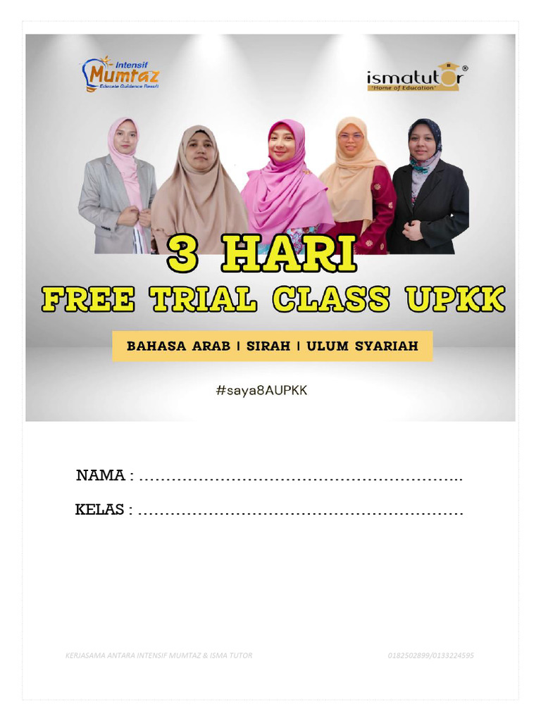 Workbook Trial Class | PDF