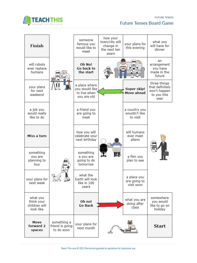FUTURE TENSES BOARD GAME | PDF FUTURE TENSES BOARD GAME | PDF