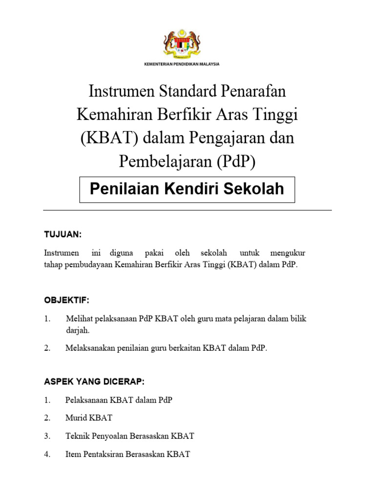 ISPK Dalam PDP - BM | PDF