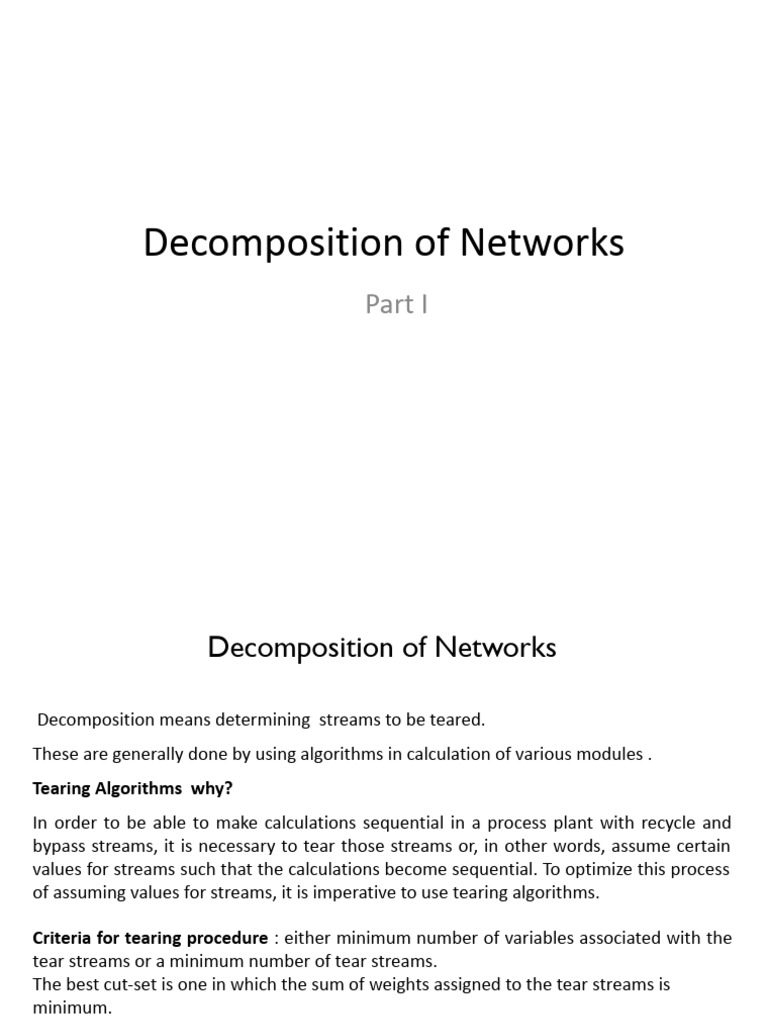 Decomposition of Networks Part 1 | PDF | Computer Science | Algorithms ...