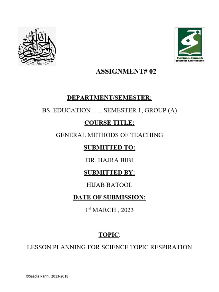 LESSON PLAN Template For Practicum | PDF | Respiratory System ...