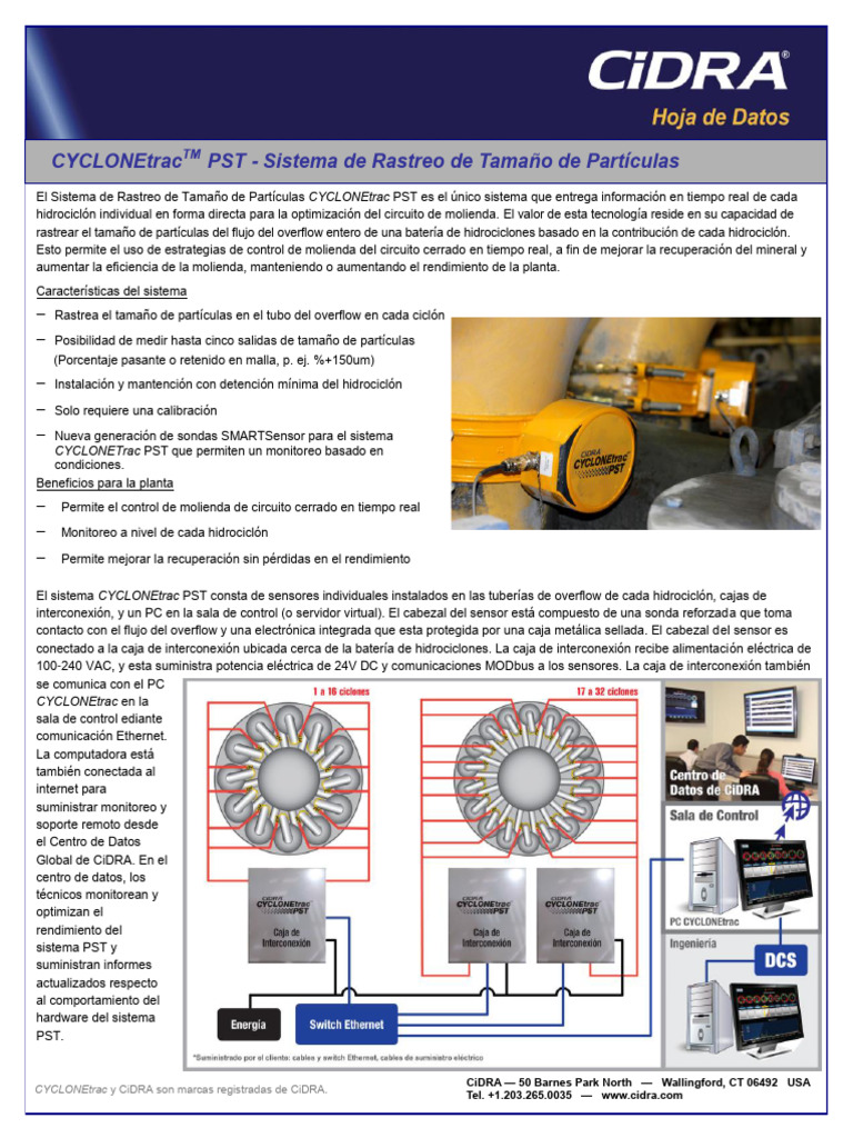 CYCLONEtrac PST Data Sheet | PDF | Ingenieria Eléctrica | Electrónica