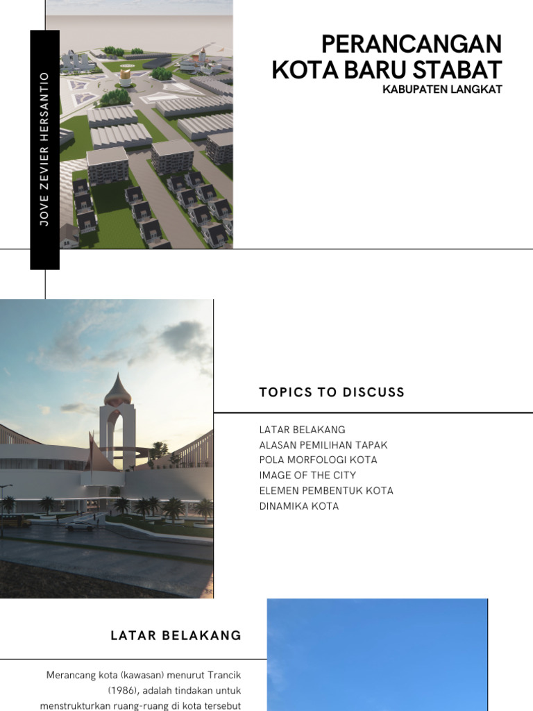 Perancangan Kota Baru Stabat Langkat | PDF
