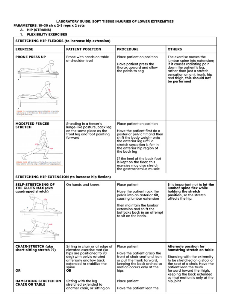 FINALS_HIP exercises | PDF | Anatomical Terms Of Motion | Human Leg