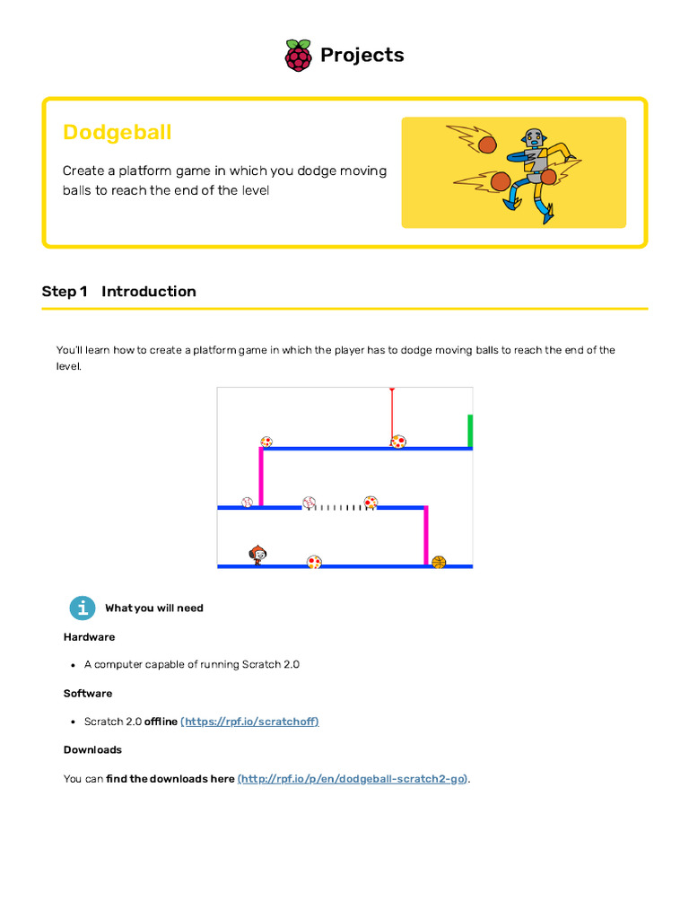 Dodgeball | PDF | Scratch (Programming Language) | Computing