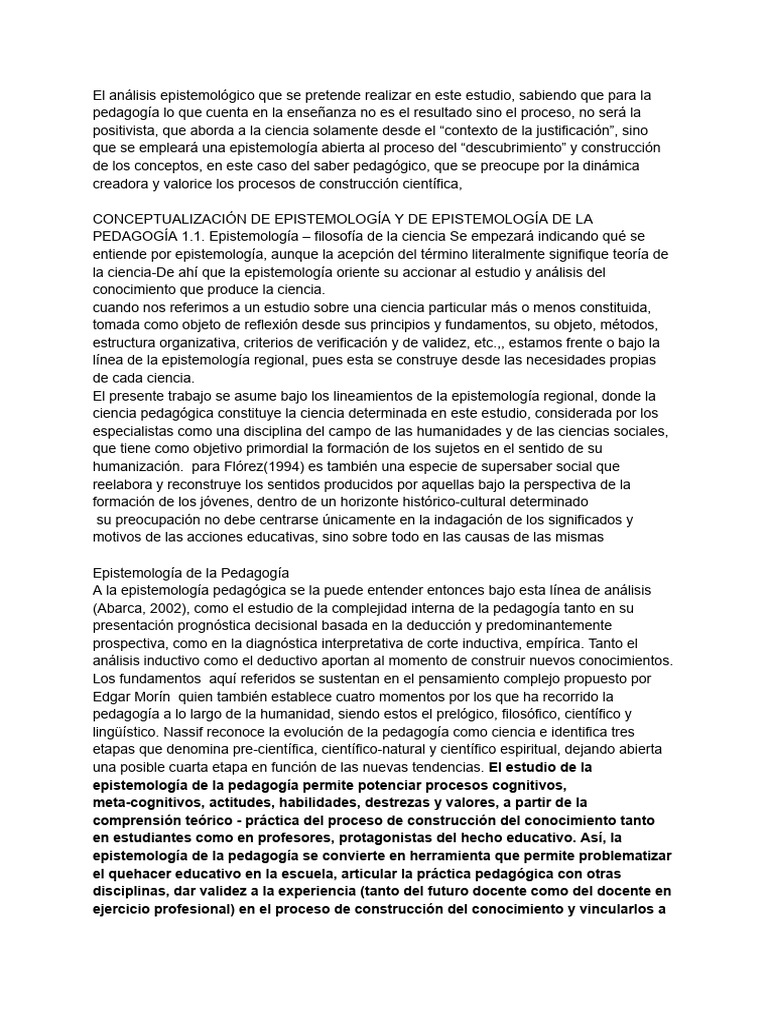 Documento Sin Título | PDF | Pedagogía | Conocimiento
