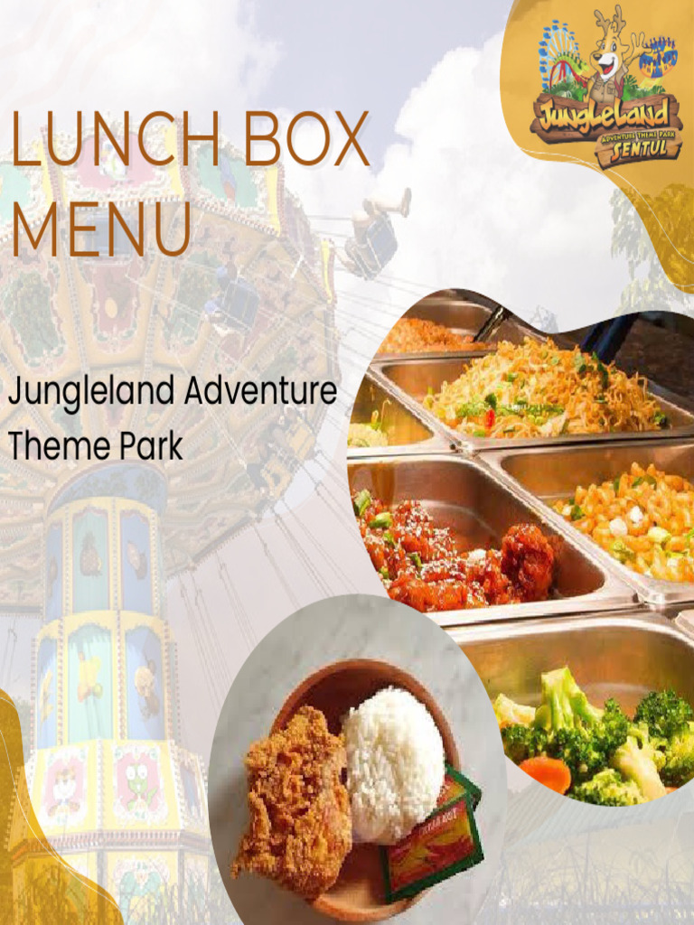 Jungleland Adventure Lunch Box Menu | PDF | Food And Drink | Cuisine