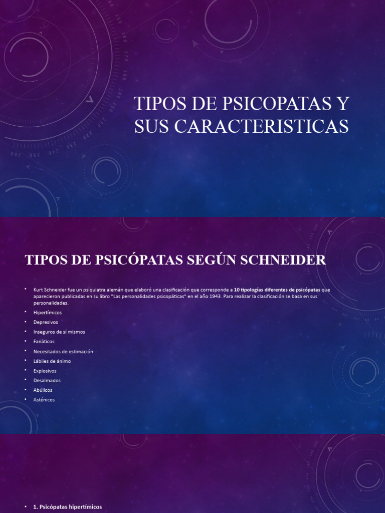 Tipos de Psicópatas y Sus Características | PDF | Psicopatía | Narcisismo