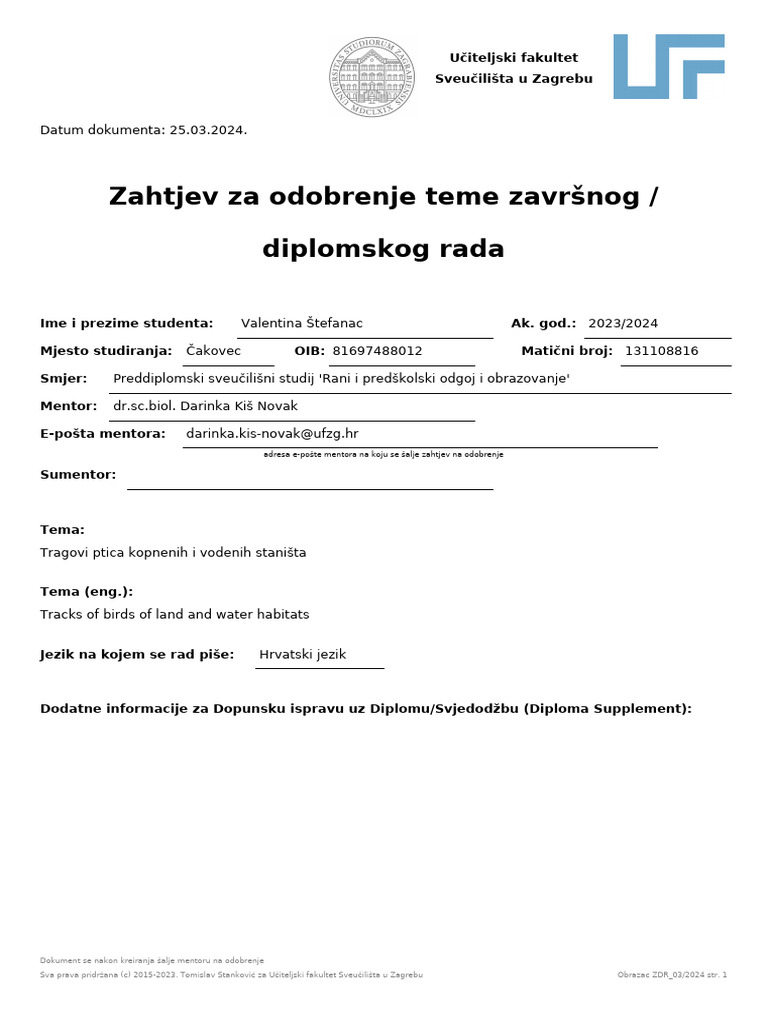 ZDR - 20240325 - Valentina Štefanac | PDF