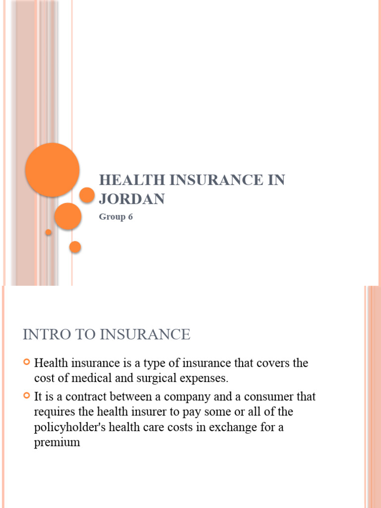 Health Insurance Overview in Jordan | PDF | Insurance | Health Care