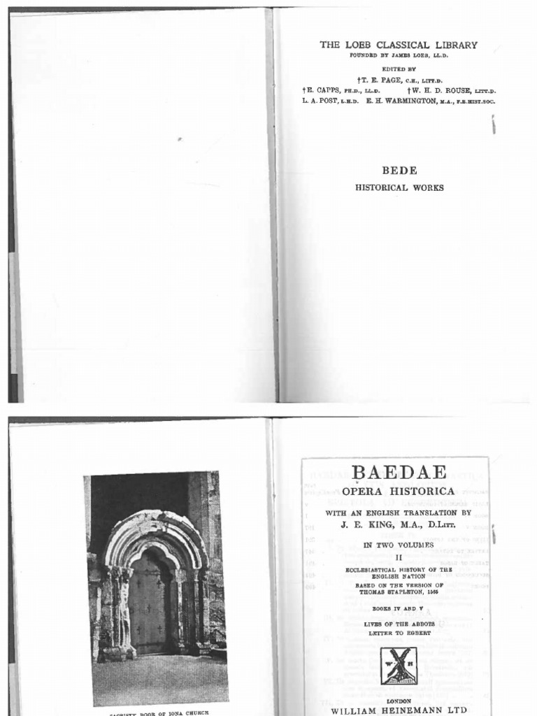 Bede, Opera Historica II | PDF