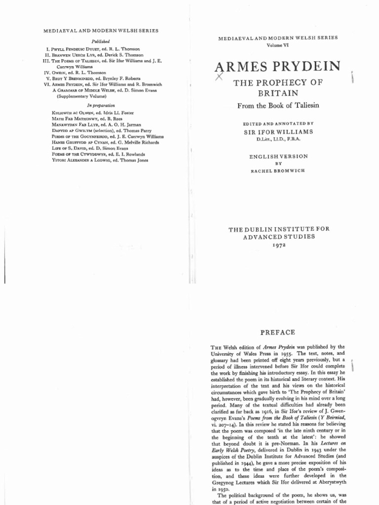 Armes Prydein | PDF | Wales