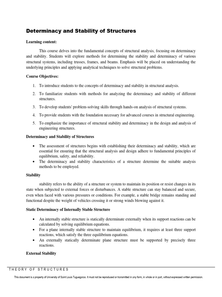 Theory of Structures Module | PDF | Structural Analysis | Mechanical ...
