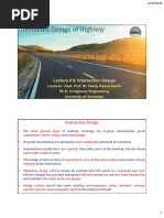 Highway Engineering I - Topic 6 - Intersections Interchanges | PDF | Interchange (Road ...