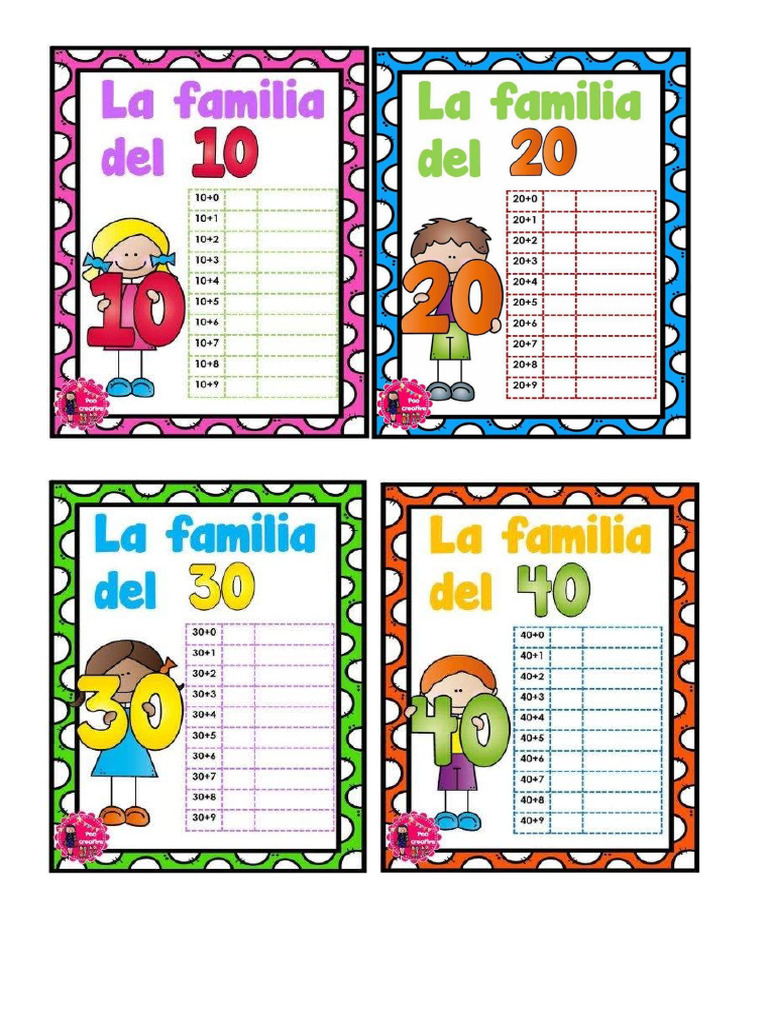 Familia de Numeros Al 50 | PDF