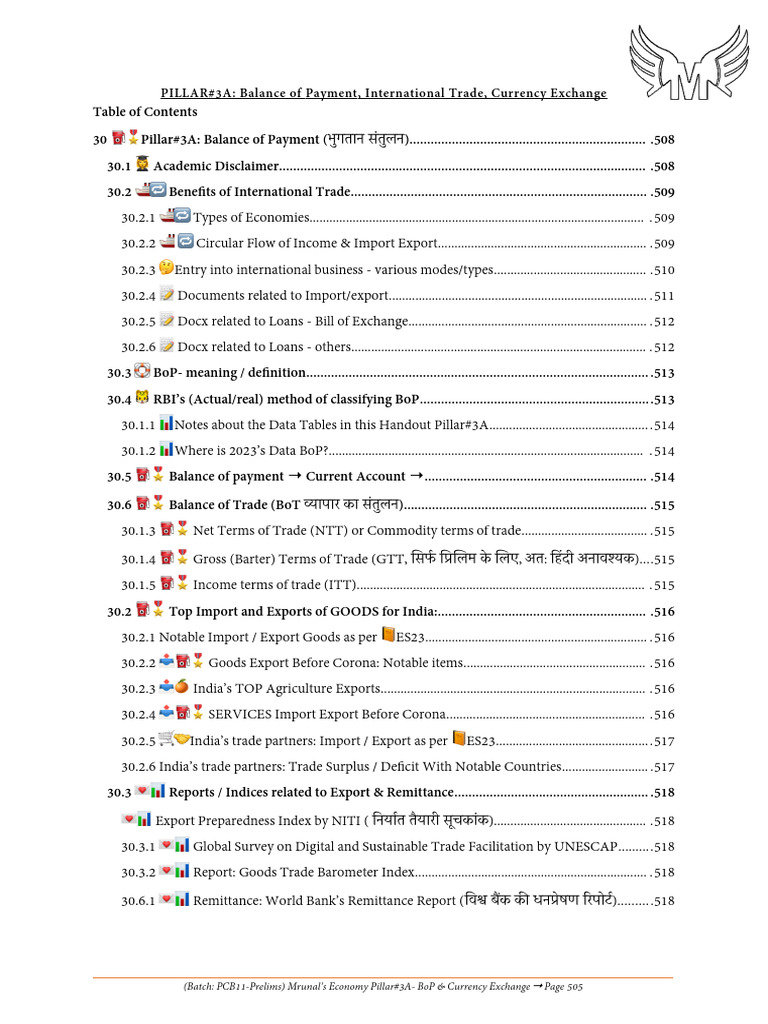 Balance of Payment and Trade Insights | PDF | Balance Of Trade ...