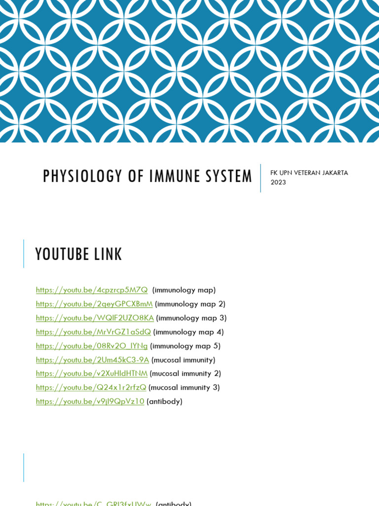 Physiology of Immunology System | Download Free PDF | Immune System | T ...