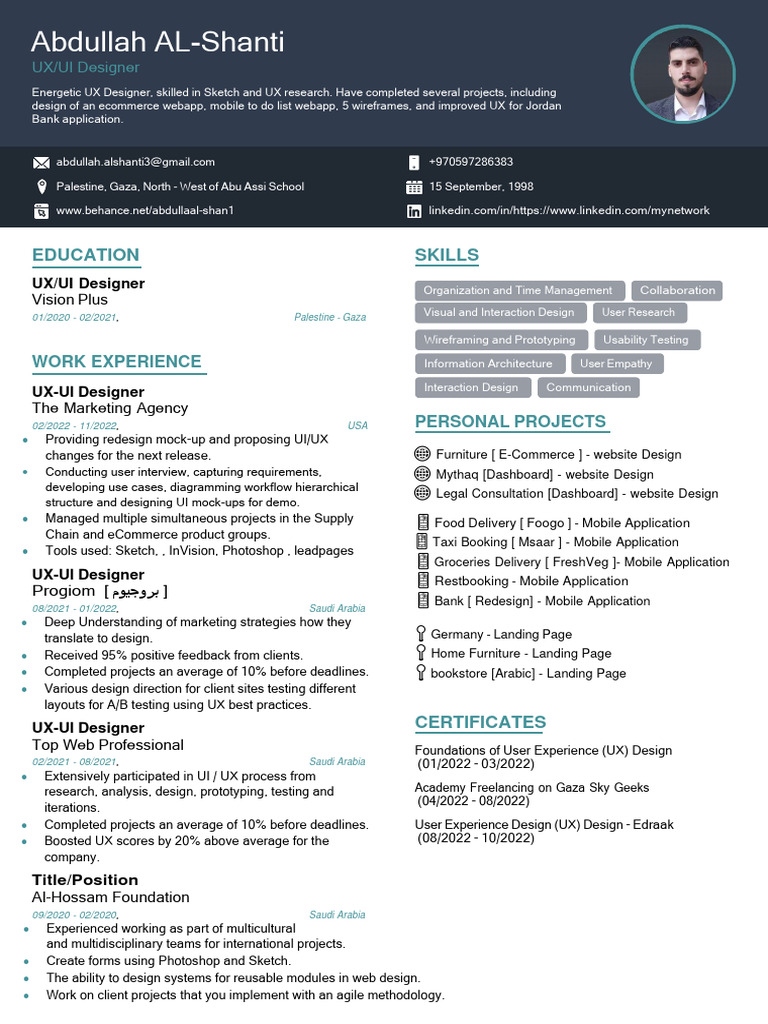 Abdullah's Resume | Download Free PDF | Design | Computing