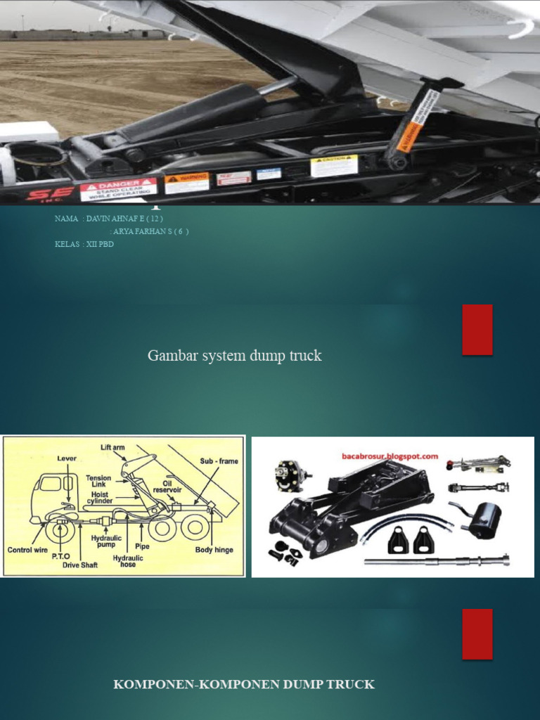 Sistem Dan Komponen Dump Truck Hidrolik | PDF | Teknologi & Rekayasa