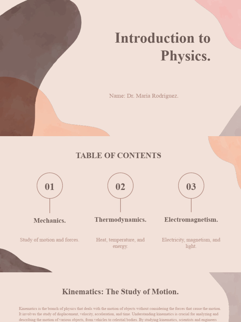 Introduction to Physics Basics | PDF