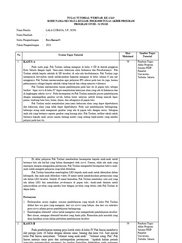 Criska Hendry Julistiyanto - 857772601 - Bangsri | PDF