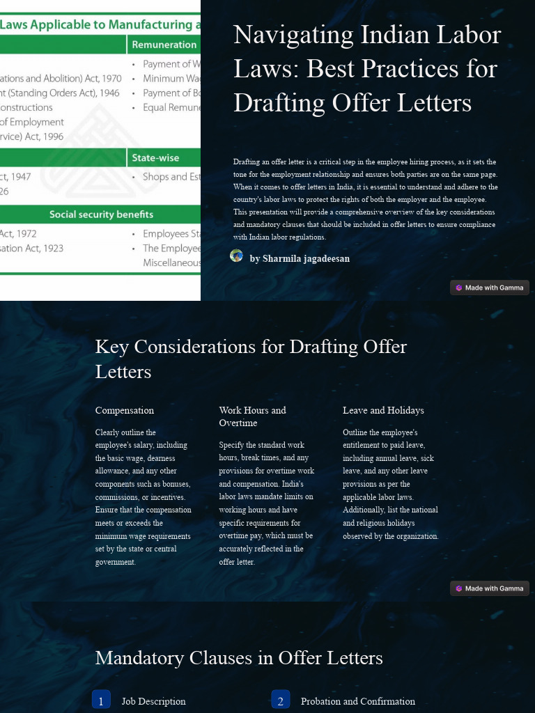 Navigating Indian Labor Laws Best Practices For Drafting Offer Letters ... Navigating Indian Labor Laws Best Practices For Drafting Offer Letters ...