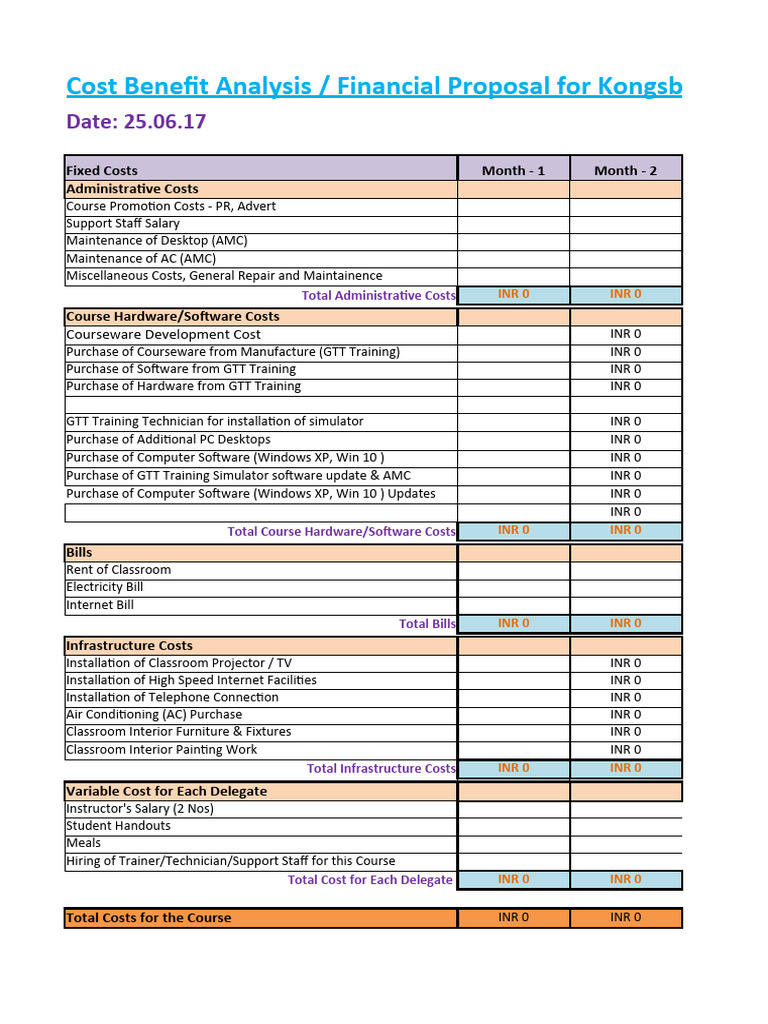 Cost Benefit Analysis - New Course | PDF | Personal Computers | Simulation