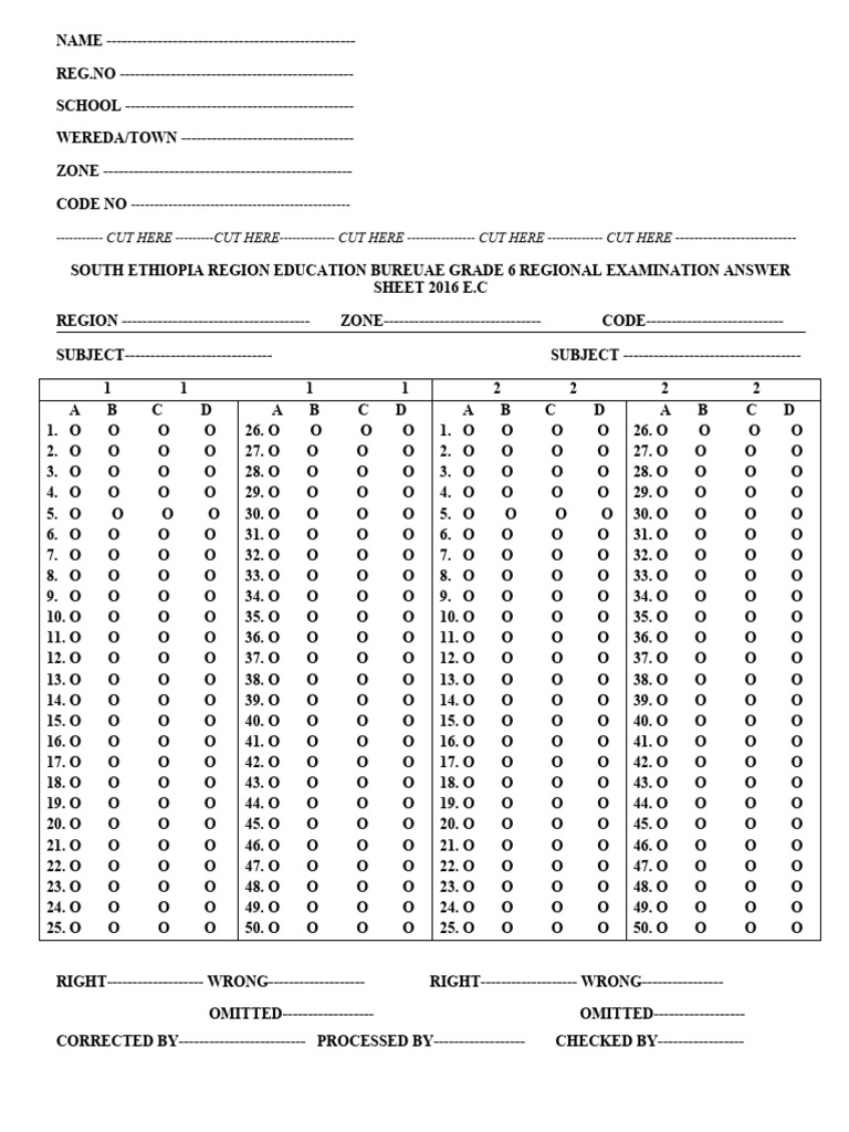 3-9-2016 Answer Sheet For Grade 6 | PDF | Xadrez