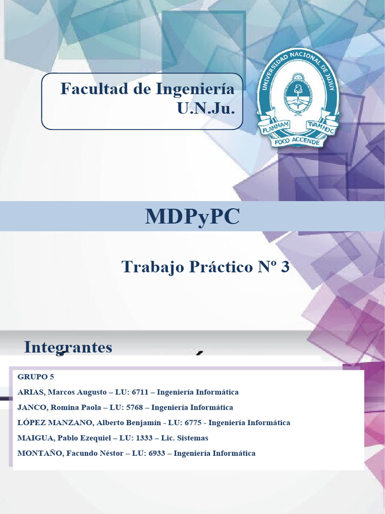 MDPyPC2019 GRUPO 05 TP03 | PDF | Función (Matemáticas) | Programacion Funcional