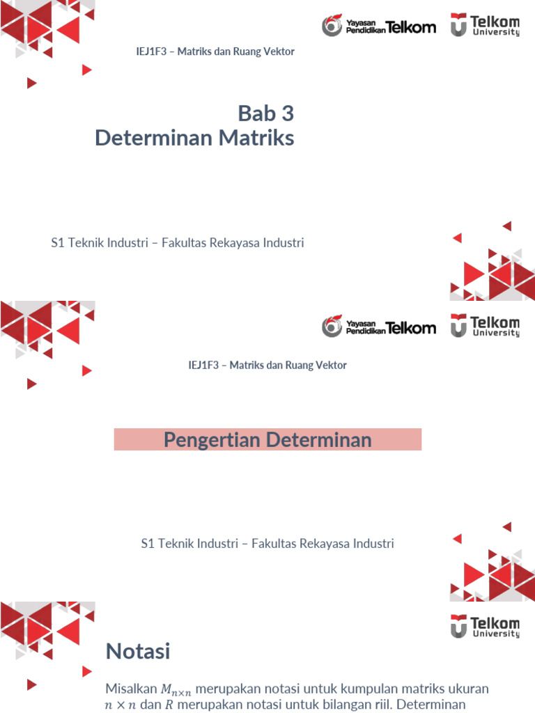 Bab 3 - Determinan-Kode Dosen | PDF | Metode & Bahan Ajar