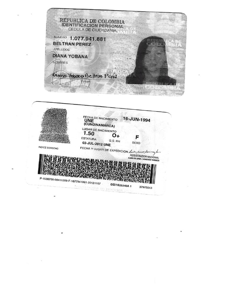 Documento de identidad | PDF