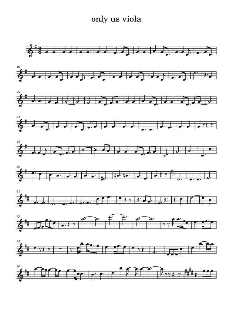 Viola Sheet Music Notation | PDF