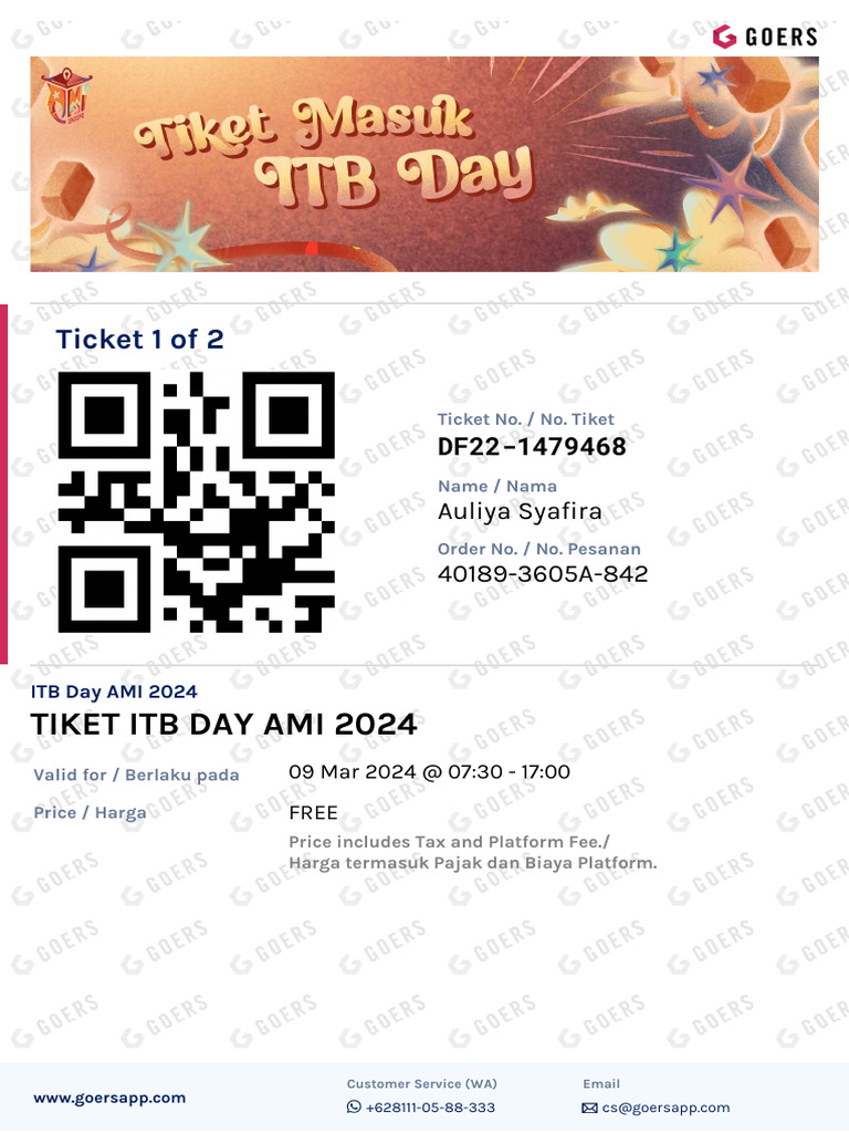 (Event Ticket) Tiket Itb Day Ami 2024 - Itb Day Ami 2024 - 1 40189-3605a-842 | PDF