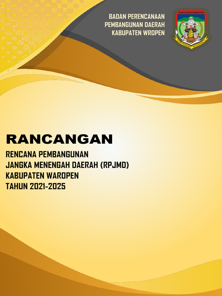 Cover Depan RPJMD Waropen 2021-2025 | PDF